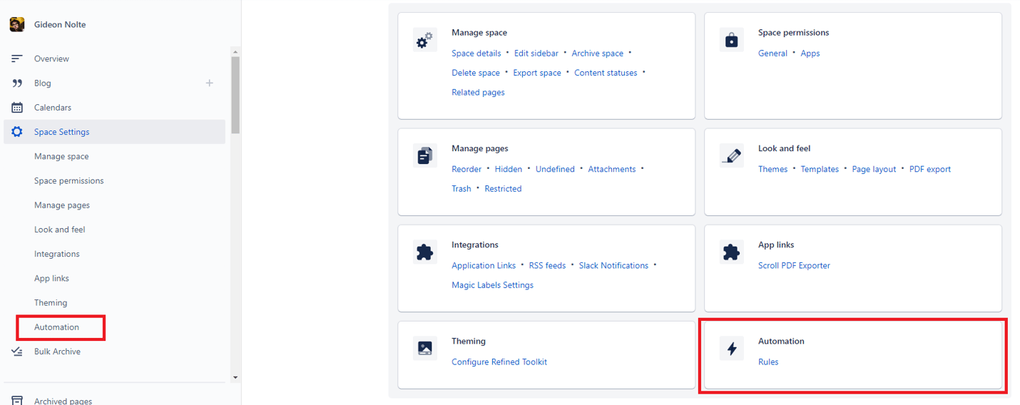 First impressions of Confluence automation